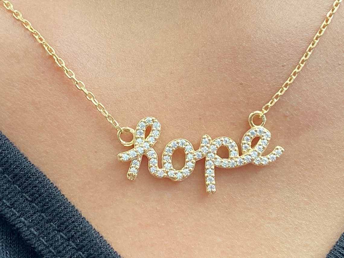 Hope Necklace / Inspirational Gift / College Student Gift / Necklace ...