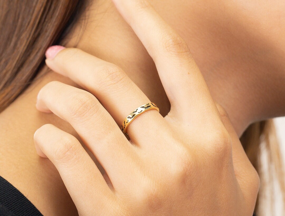 Sterling Silver Bat Ring, Bat Band Ring, Vampire Ring, Halloween's Day ...