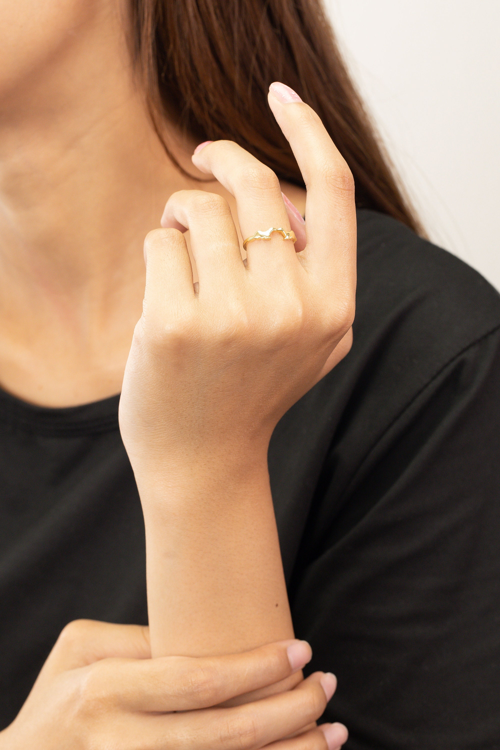 Minimalist Sea Otter Ring, Sterling Silver Otter Jewelry, You and Me ...