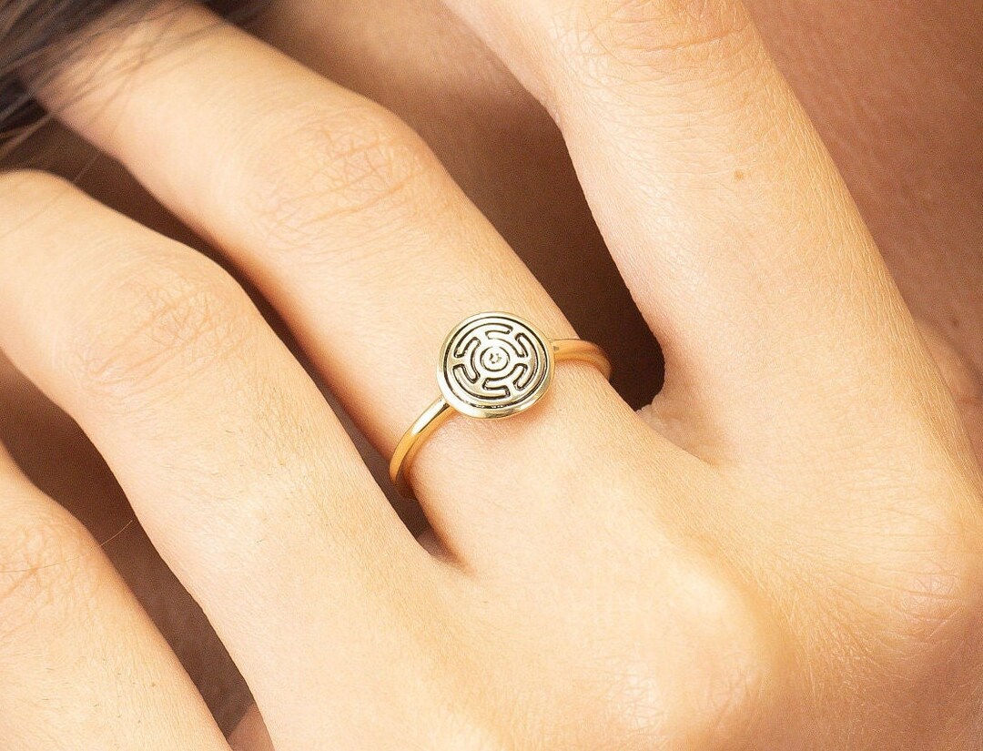 Hecate Ring, Hecate's Magic Strophalos Ring, Wheel of Hecate Symbol ...