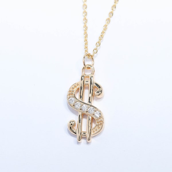 Money Sign Necklace - Etsy