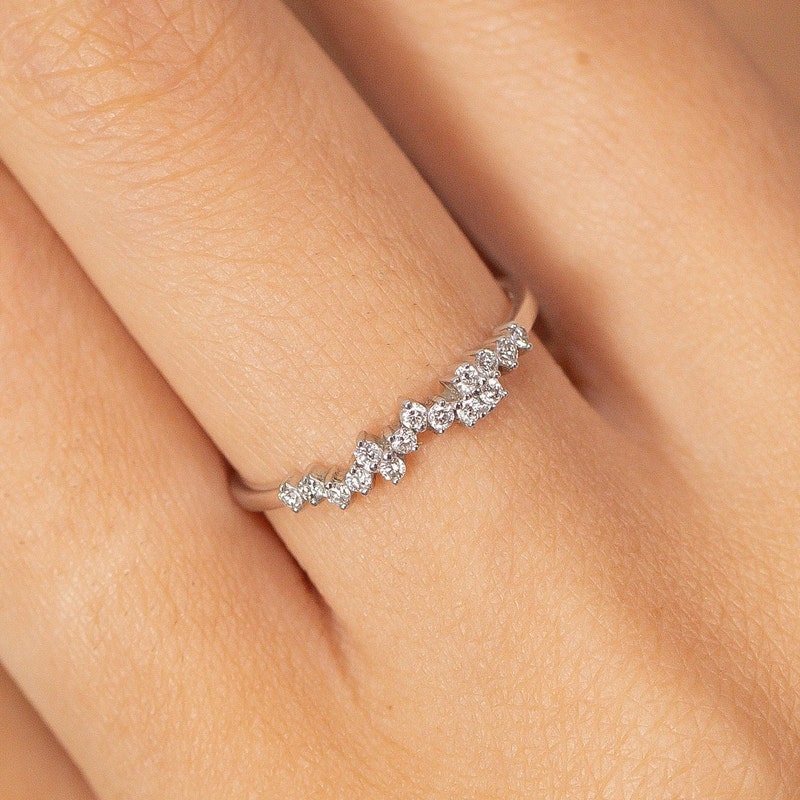 Diamond Cluster Ring - Etsy