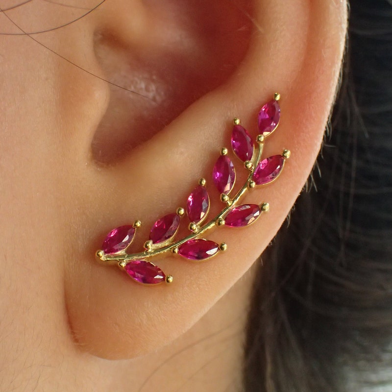 Ruby Earrings - Etsy