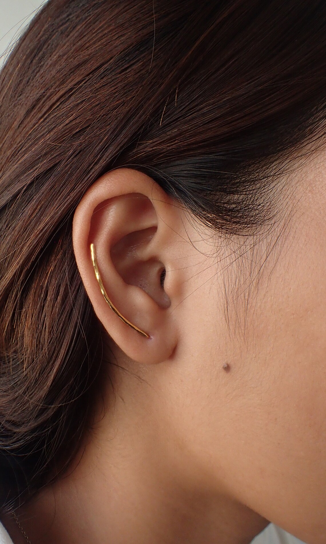 Ear Climber Earrings / Long Ear Climber / Ear Crawlers Earrings / Ear ...