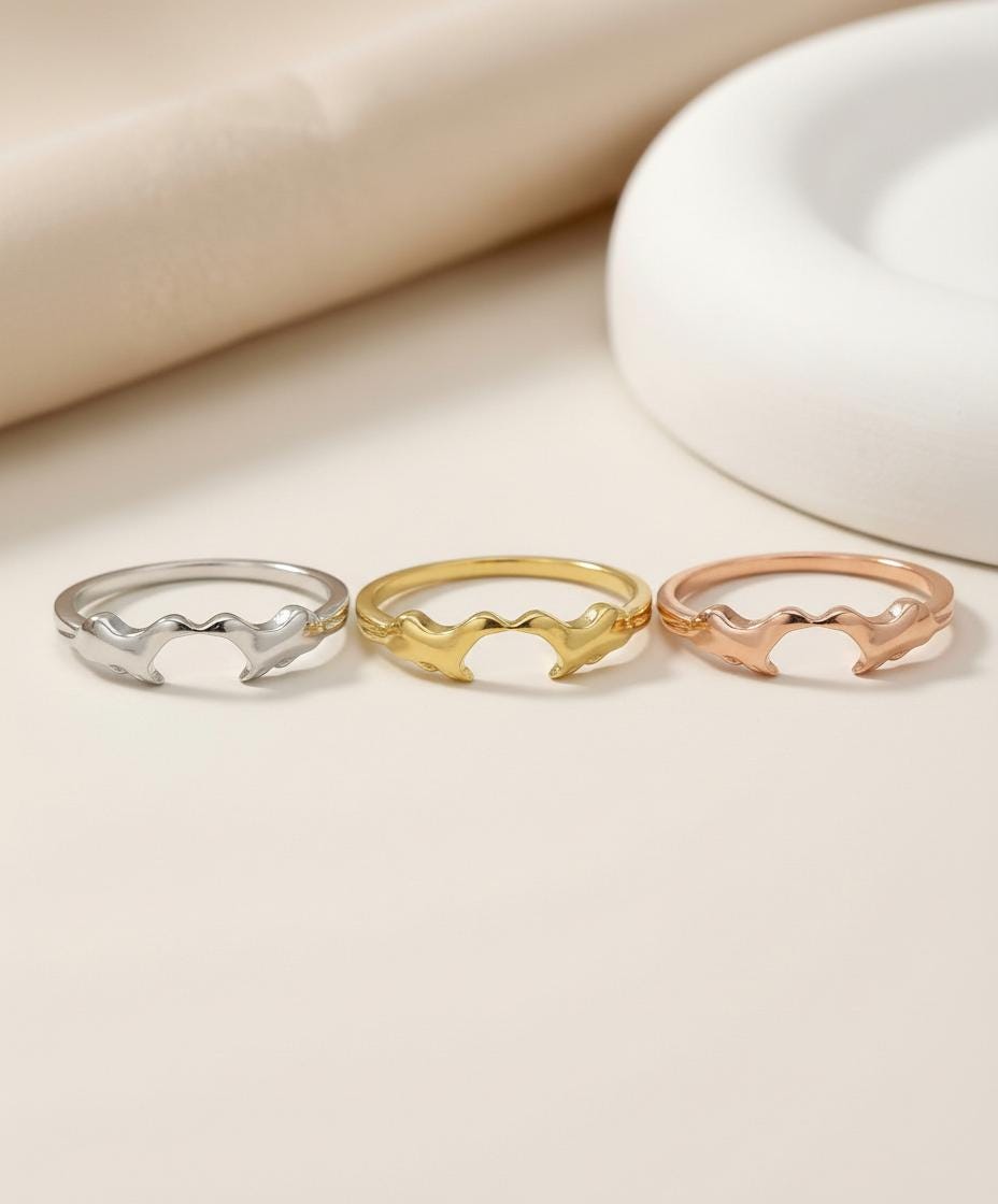 Minimalist Sea Otter Ring, Sterling Silver Otter Jewelry, You and Me ...