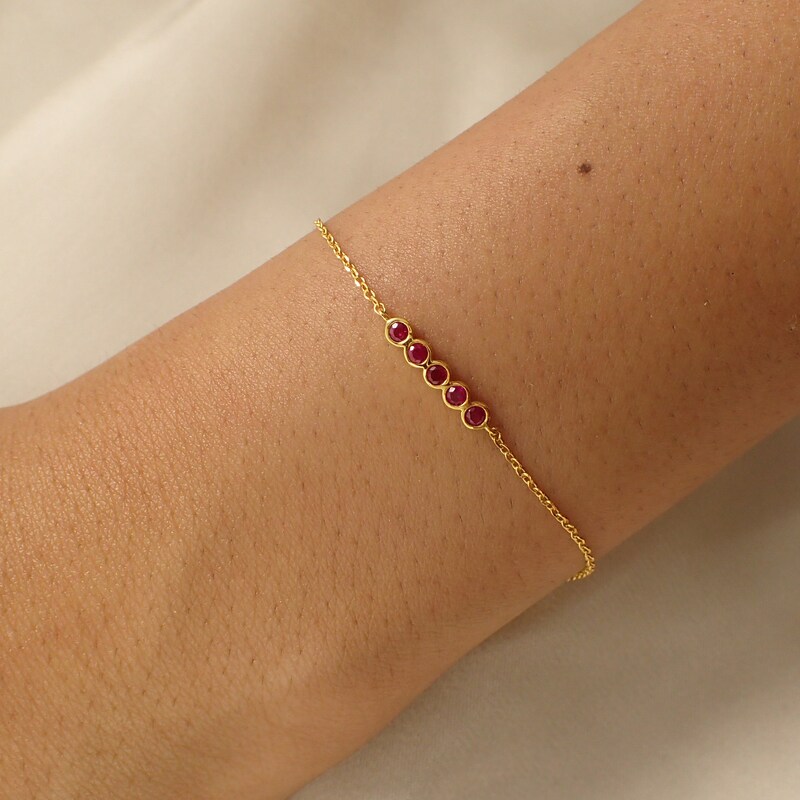 Ruby Bracelet - Etsy
