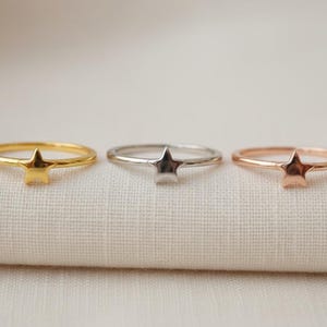 Tiny Star Ring - Shooting Star - Star Glazer Dreamer Gift - Girl First ...