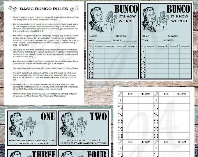 Retro Bunco Set - Etsy