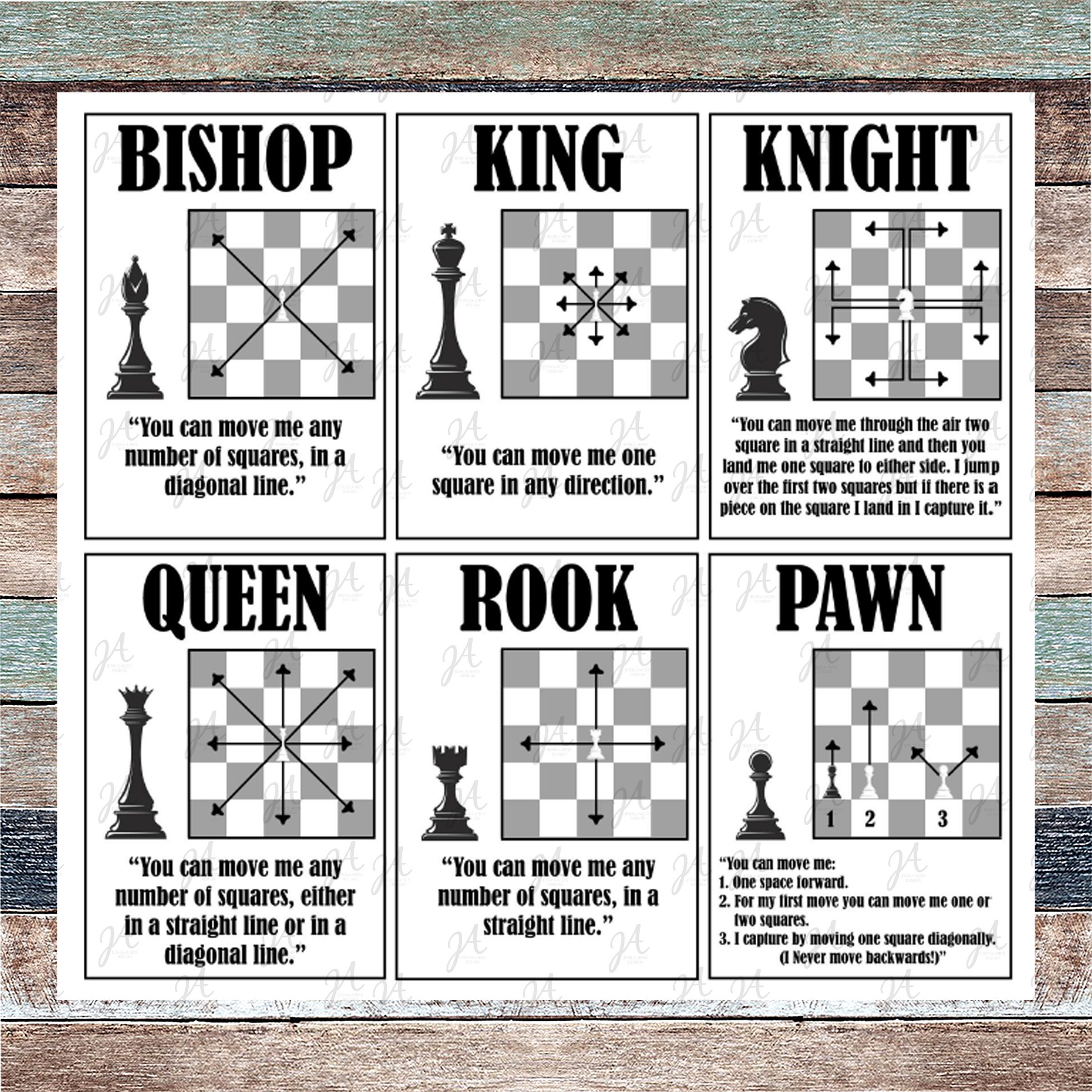 Chess Cheat Cards - Etsy