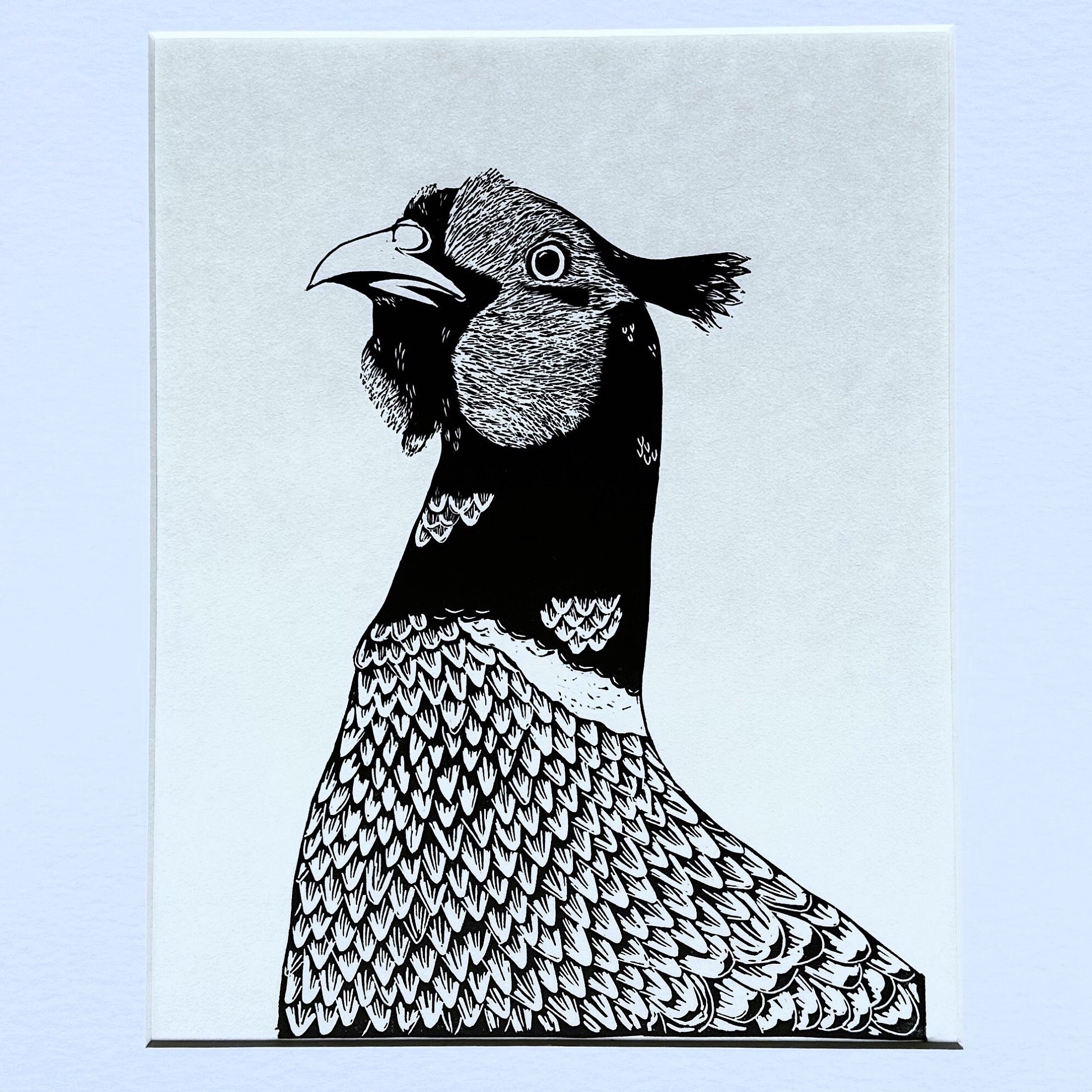 Mr. Pheasant Linocut Print | Handmade | British Birds | British ...