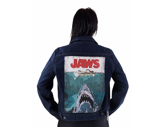 Jaws Denim Jacket | Etsy