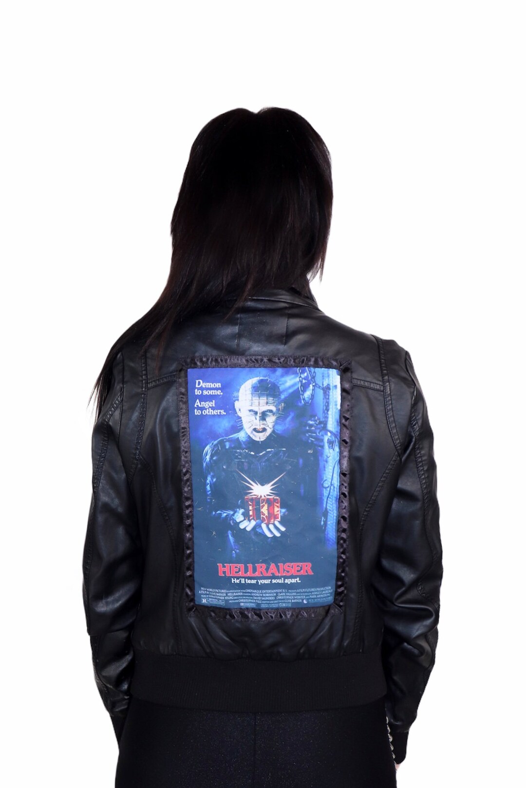 Hellraiser Vegan Leather Bomber - Etsy
