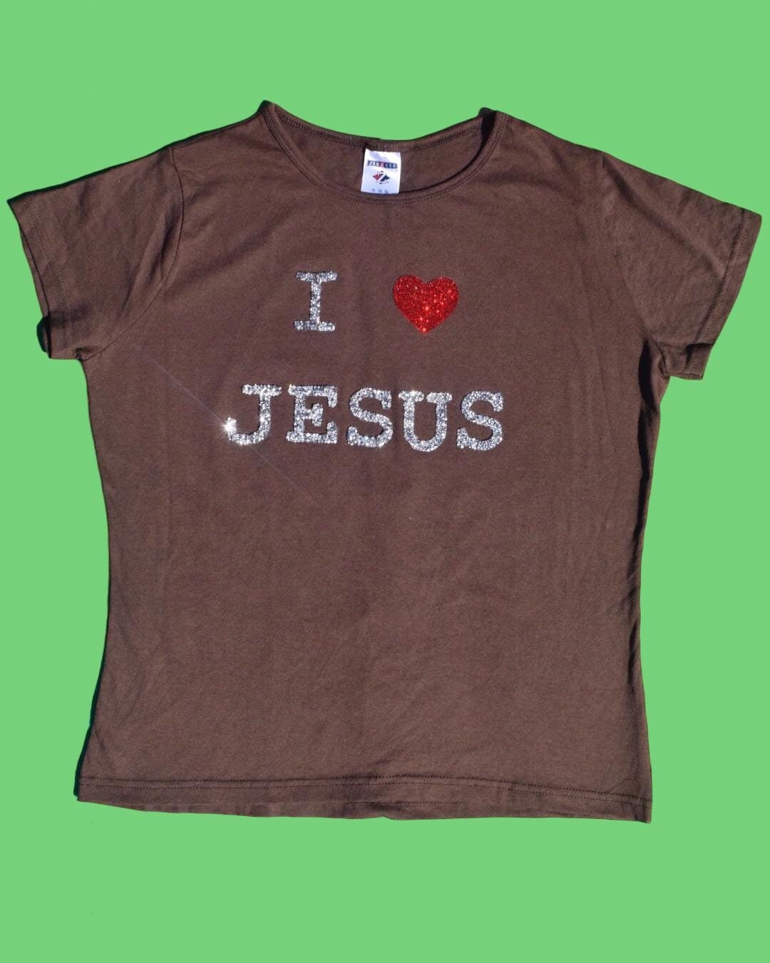 Y2k Indie Bedazzled I Love Jesus Baby Tee - Etsy