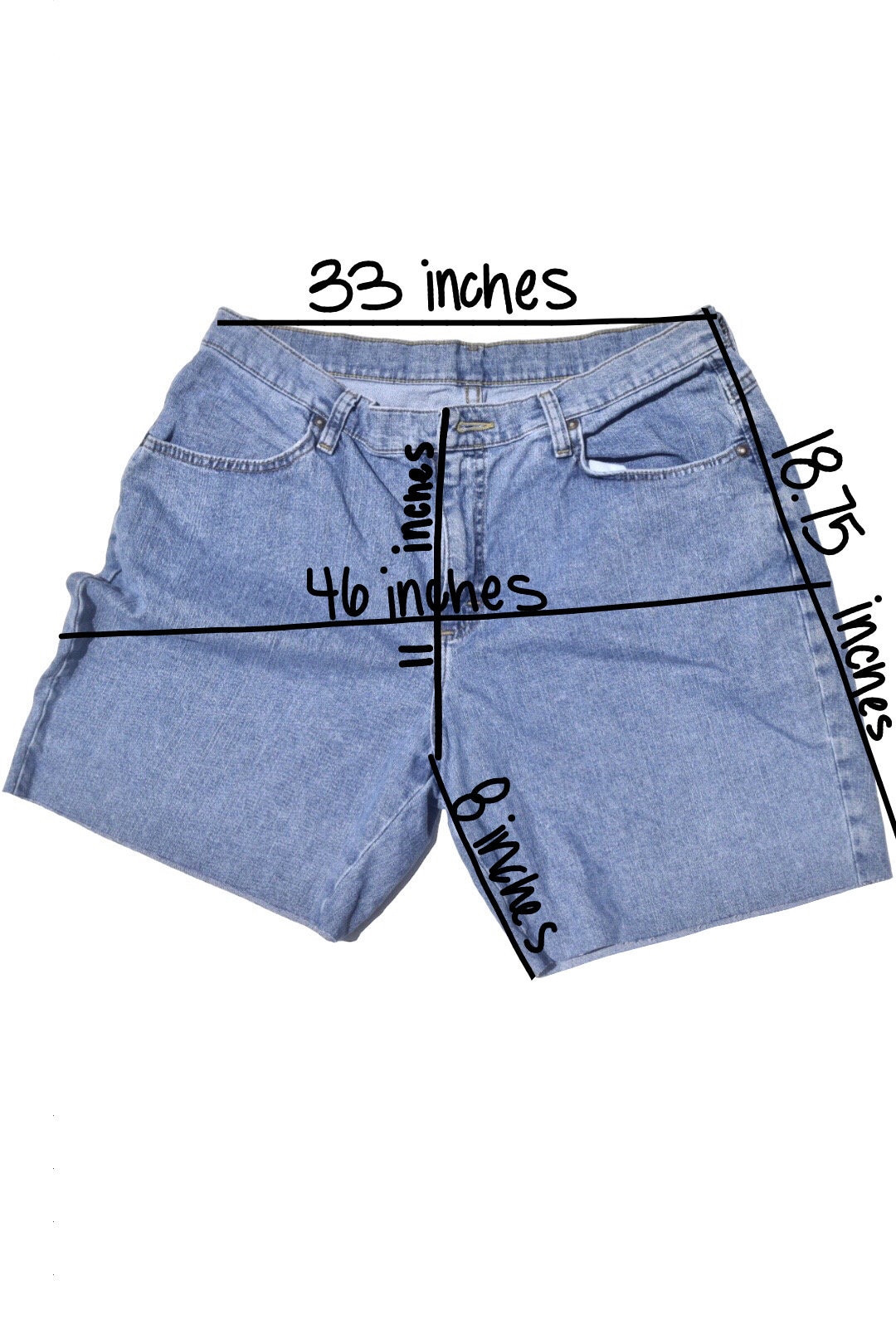 2000s Repurposed Long Denim Shorts - Etsy