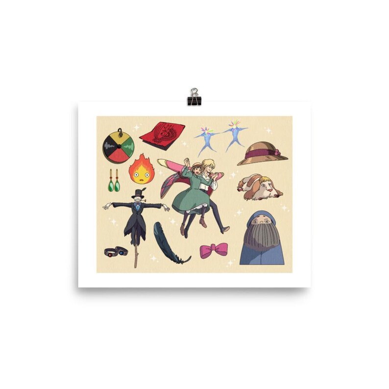Howls Moving Castle 8x10 Flash Sheet - Etsy