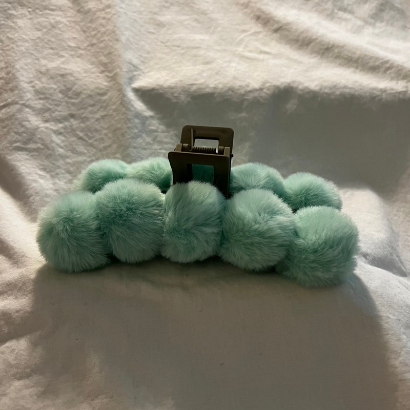 Pom Hair Clips - Etsy
