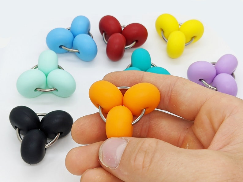 The Tri-roller, Silent Silicone Fidget Toy, EDC Sensory Stim Tool by ...