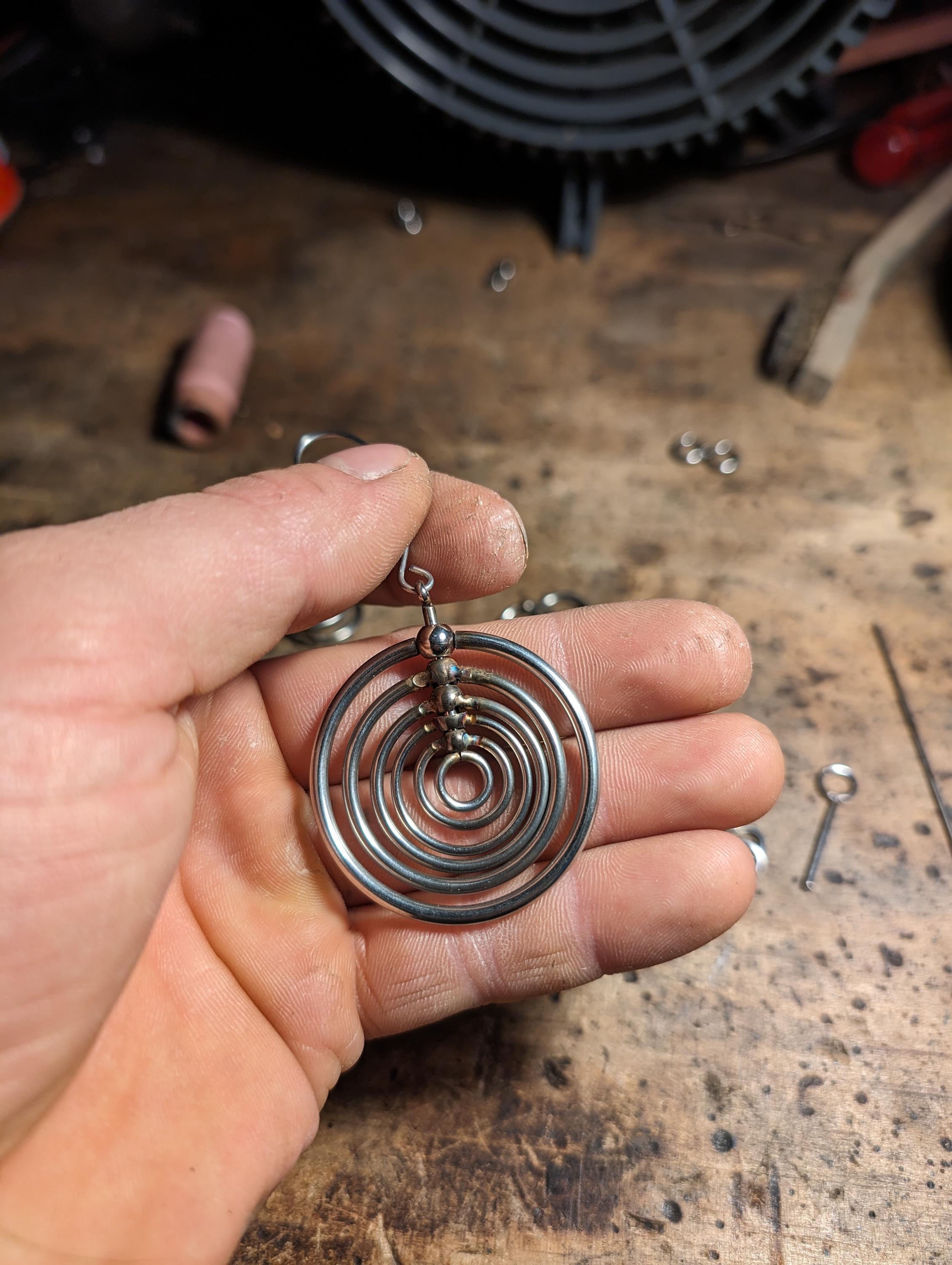 The Gyro Sphere Hanging Ornament by Floppy Links Fidgets - Etsy