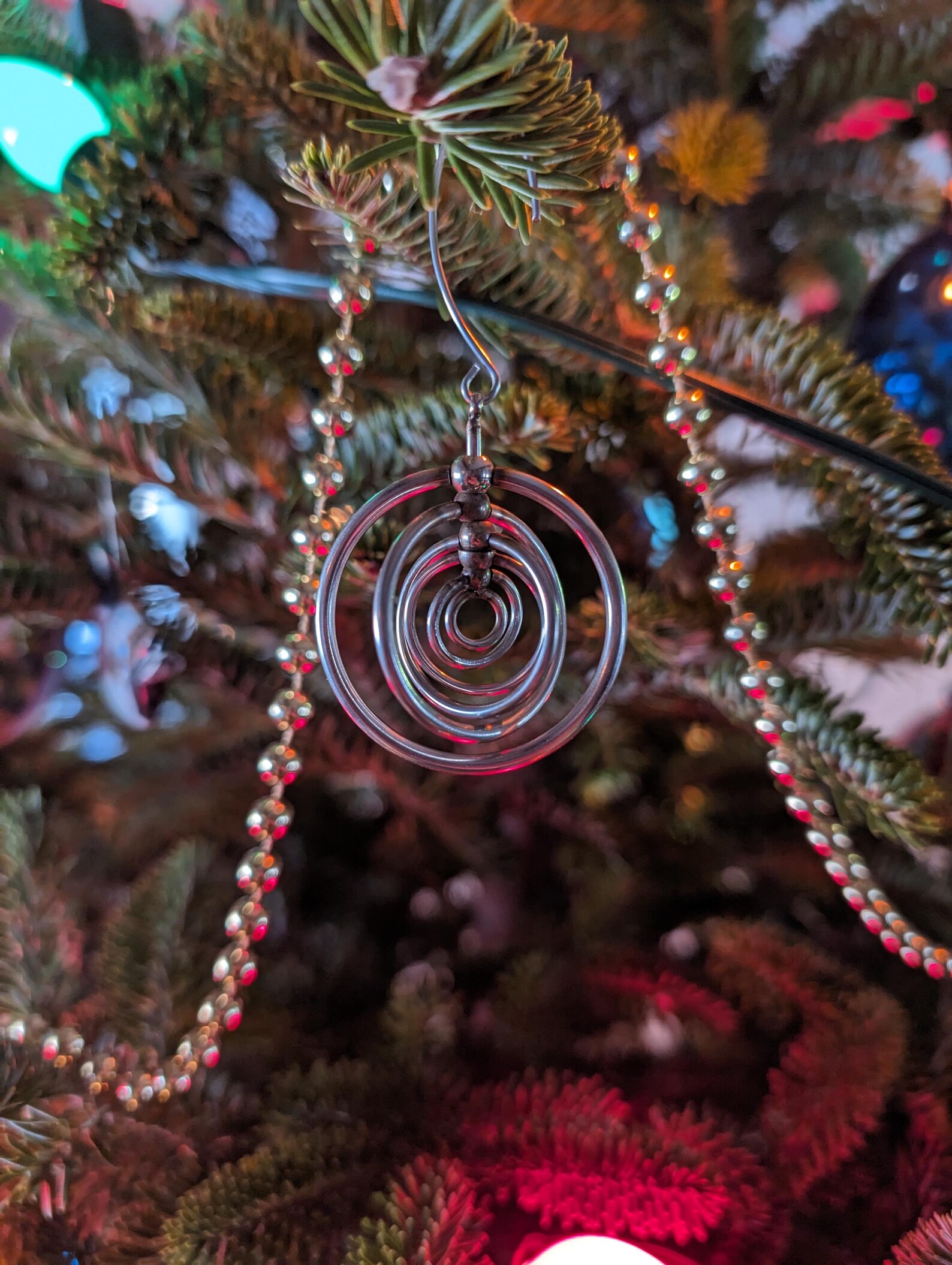 The Gyro Sphere Hanging Ornament by Floppy Links Fidgets - Etsy