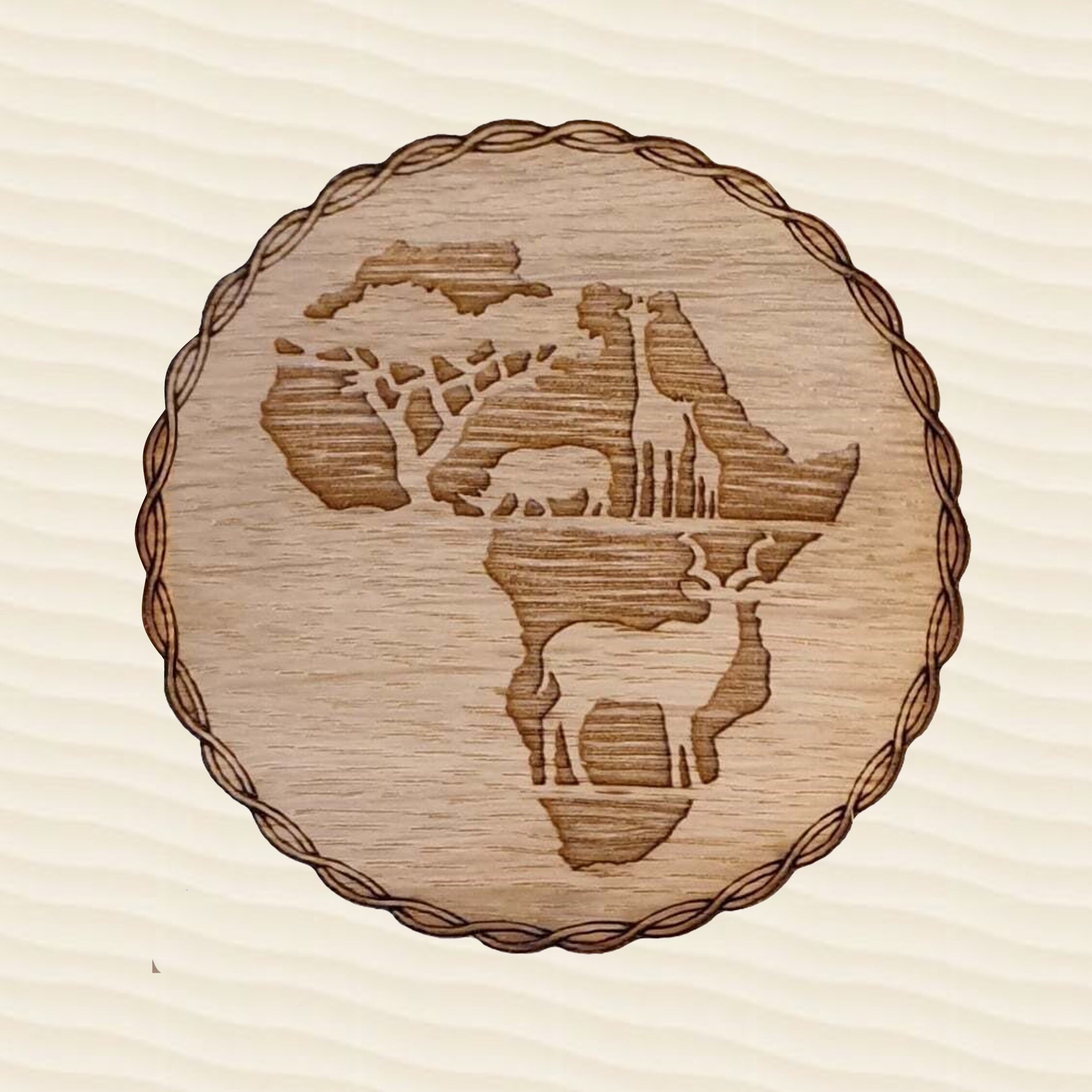 Wooden Coasters - Animals in Africa - Set of 4 - Etsy