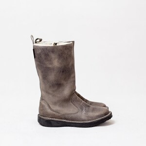 Warm Handmade Mid-calf Sutherland Genuine Leather Winter Boots - Etsy