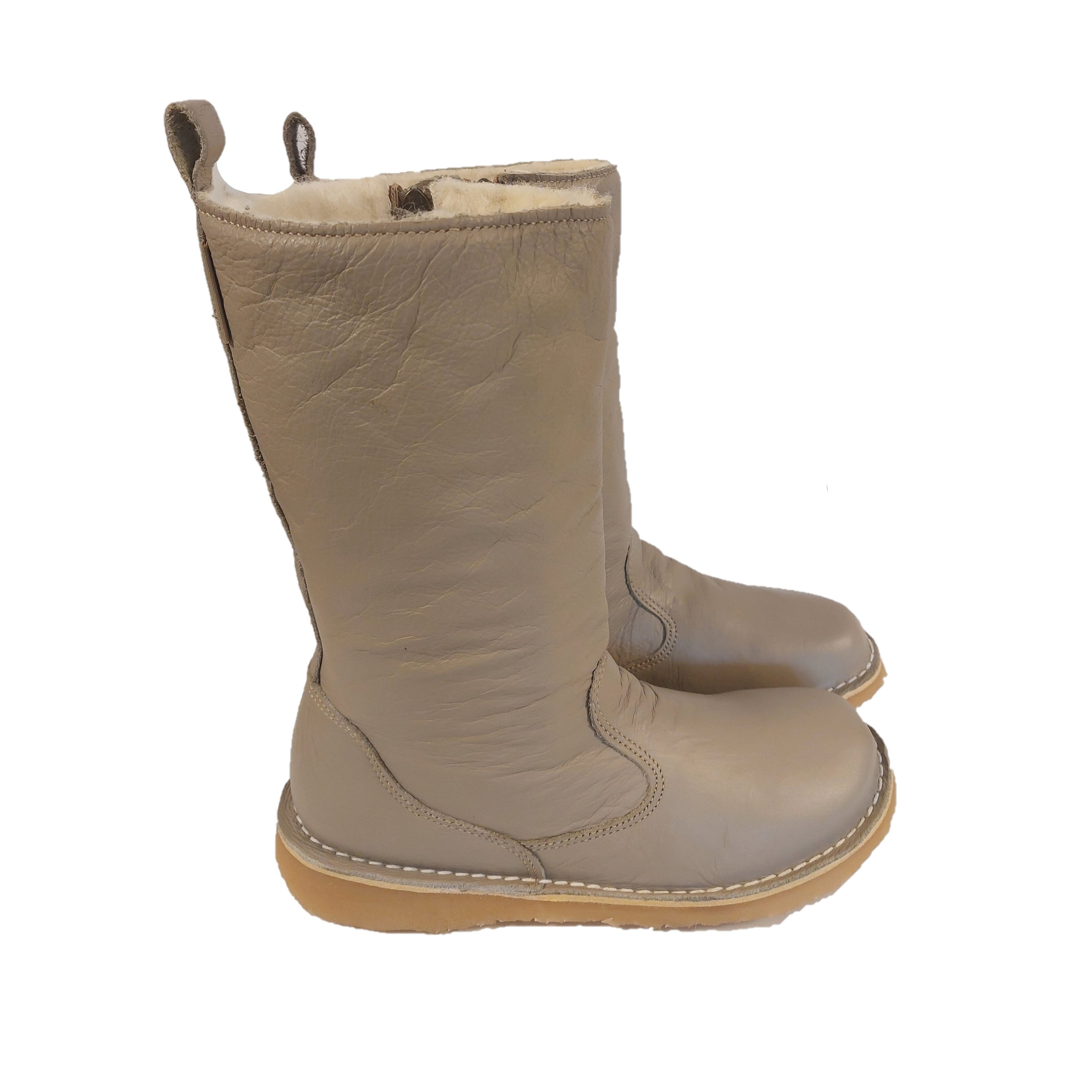 Warm Handmade Mid-calf Sutherland Genuine Leather Winter Boots - Etsy