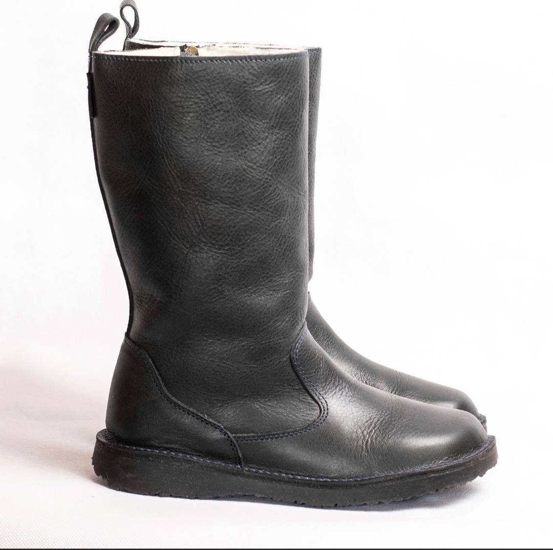 Warm Handmade Mid-calf Sutherland Genuine Leather Winter Boots - Etsy