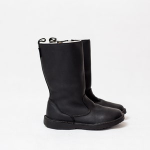 Warm Handmade Mid-calf Sutherland Genuine Leather Winter Boots - Etsy