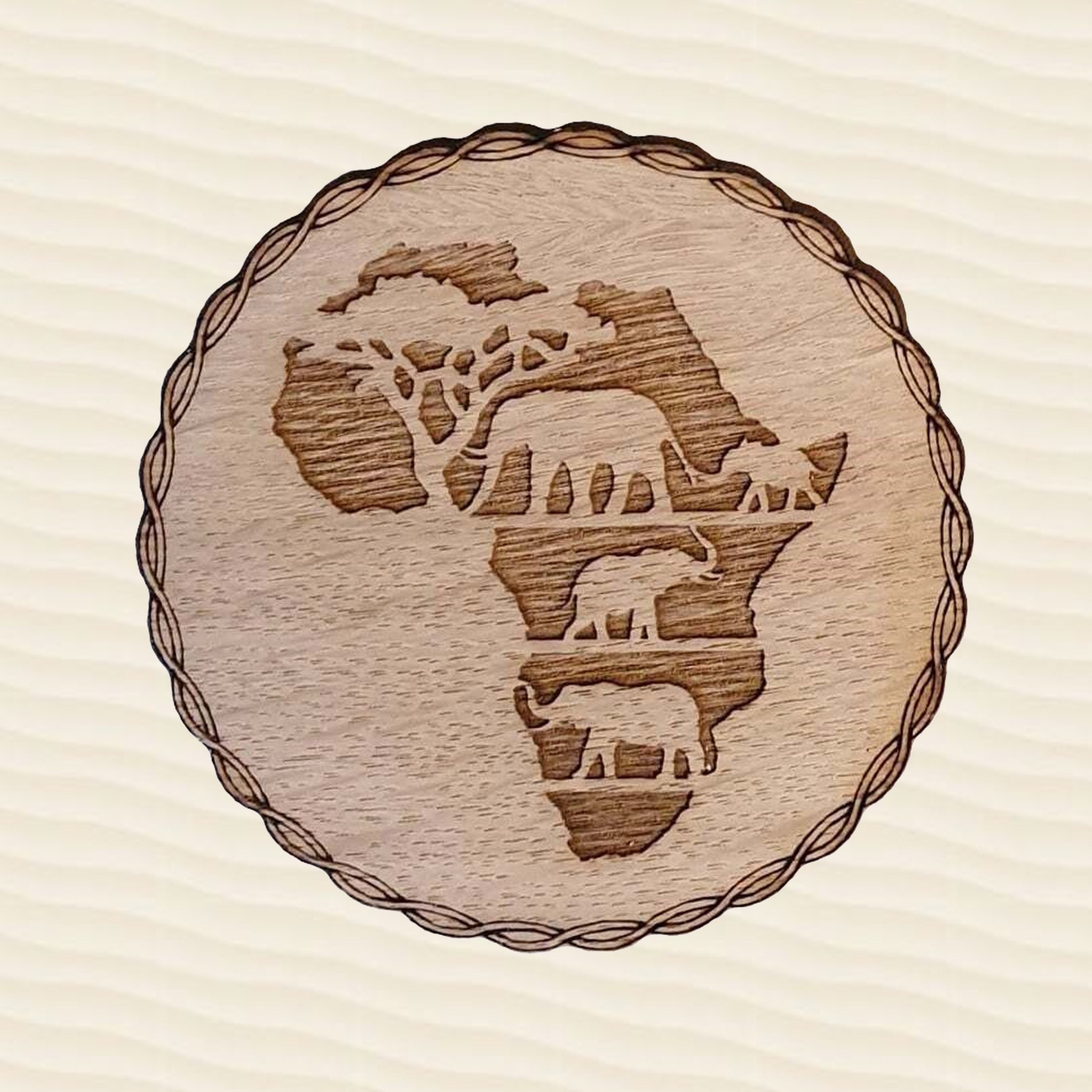Wooden Coasters - Animals in Africa - Set of 4 - Etsy