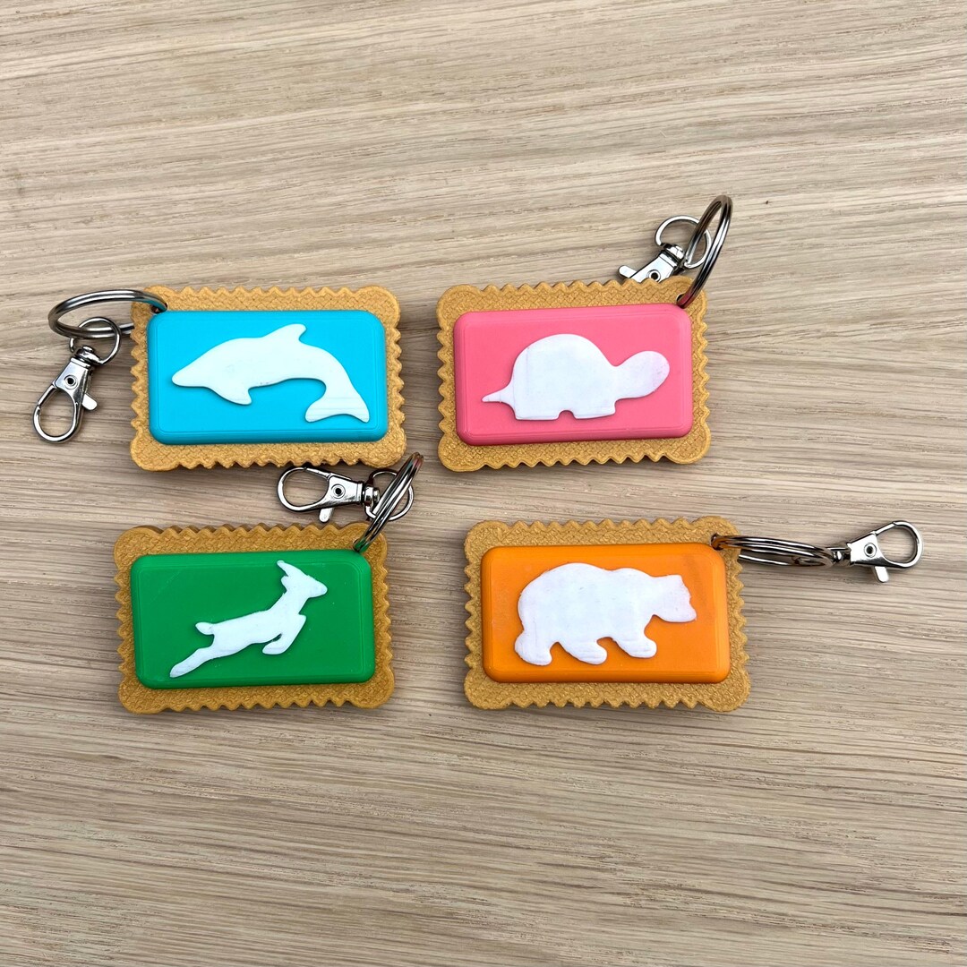 Zoo Cookie Keyring - Etsy