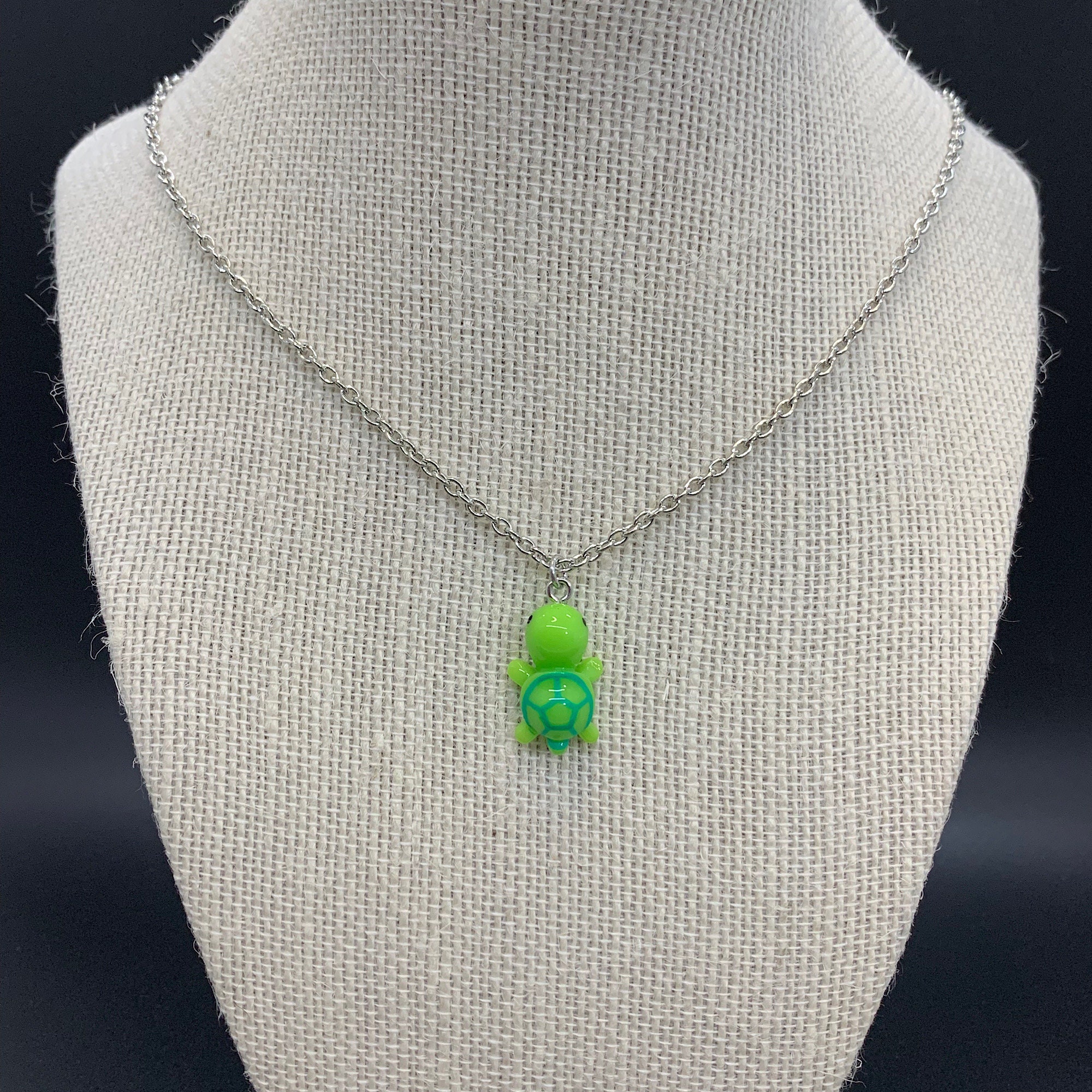 Turtle Necklace You Choose the Chain - Etsy