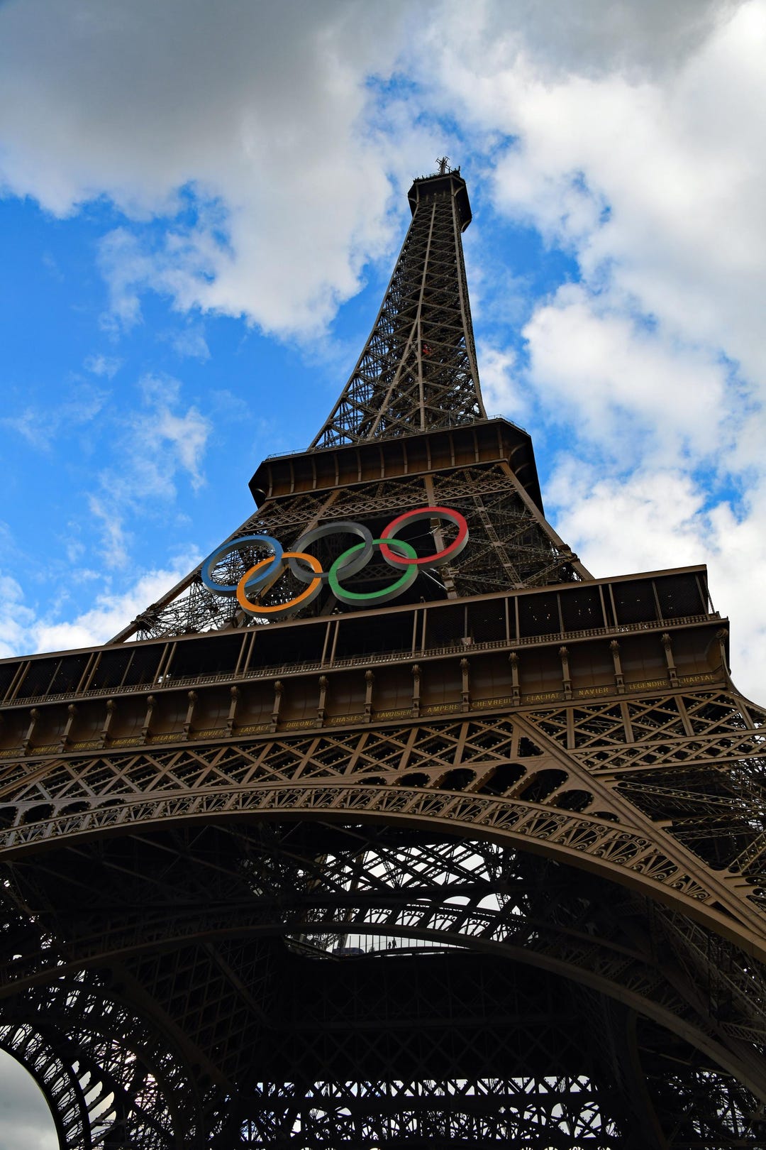 Olympic Dream in Paris - Eiffel Tower With Olympic Rings - Fine Art ...