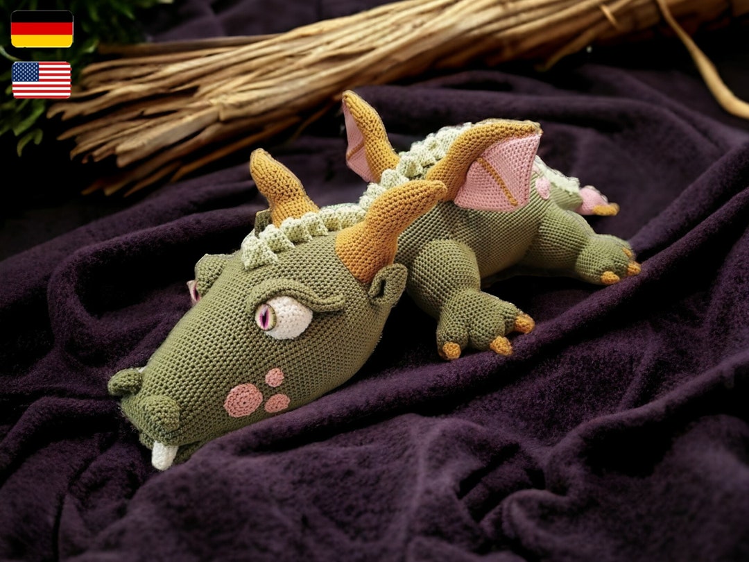 Crochet Pattern Zora the Dragon XXL - Etsy
