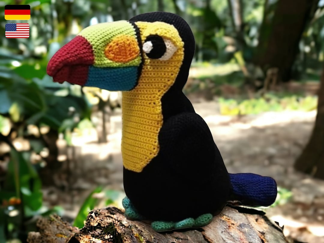 Tiki the Toucan Crochet Pattern - Etsy