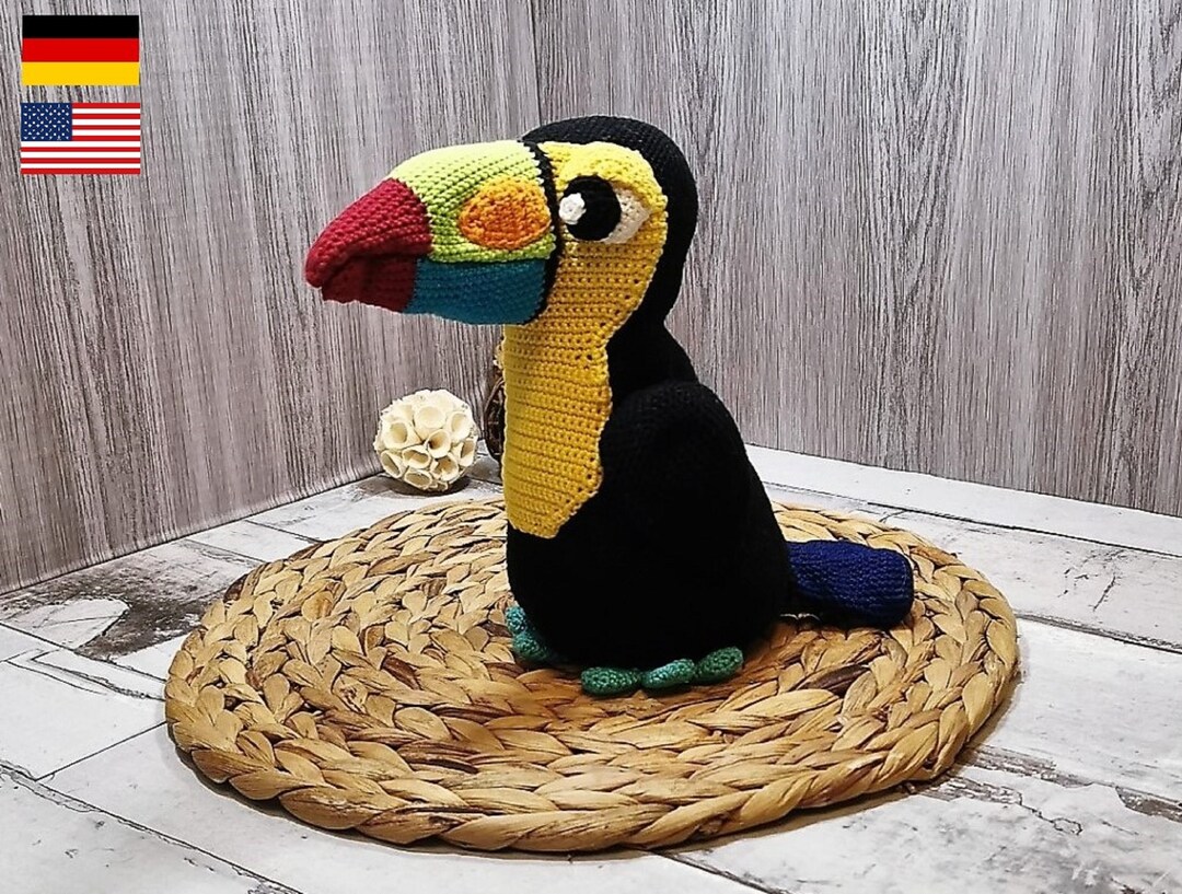 Tiki the Toucan Crochet Pattern - Etsy
