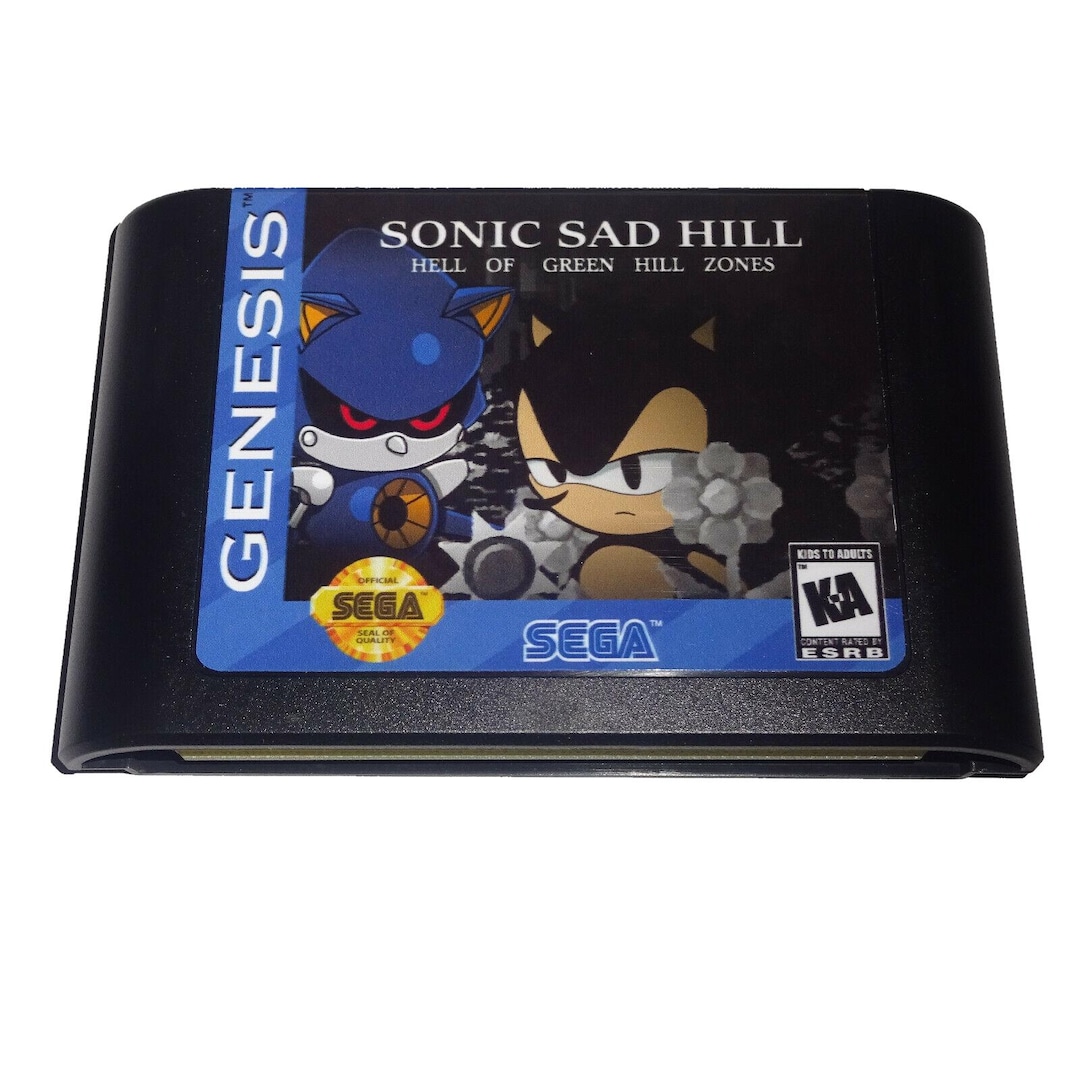 Sonic Sad Hill - Hell of Green Hill Zones Sega Genesis Cartridge - Etsy