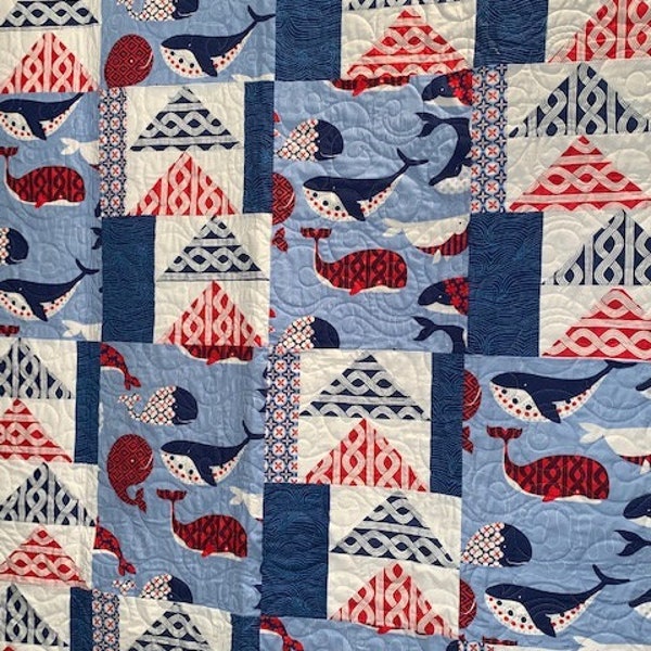 Whale Quilt - Etsy