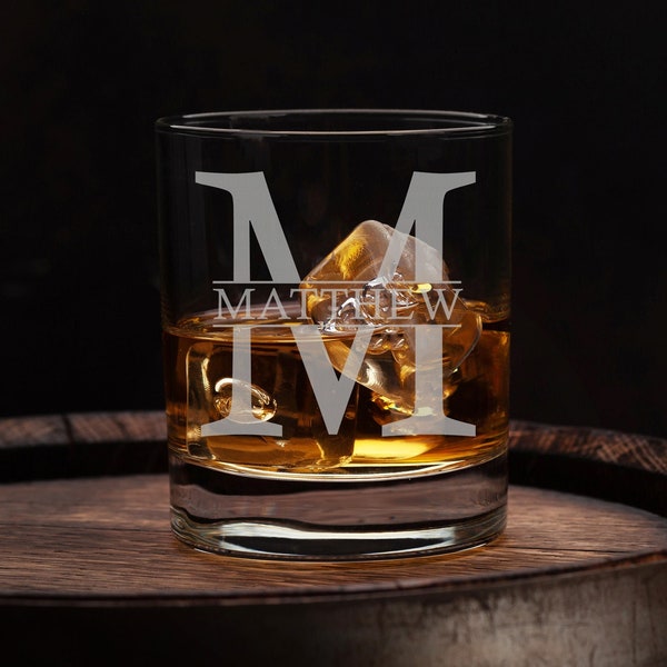 Etched Whiskey Glass - Etsy
