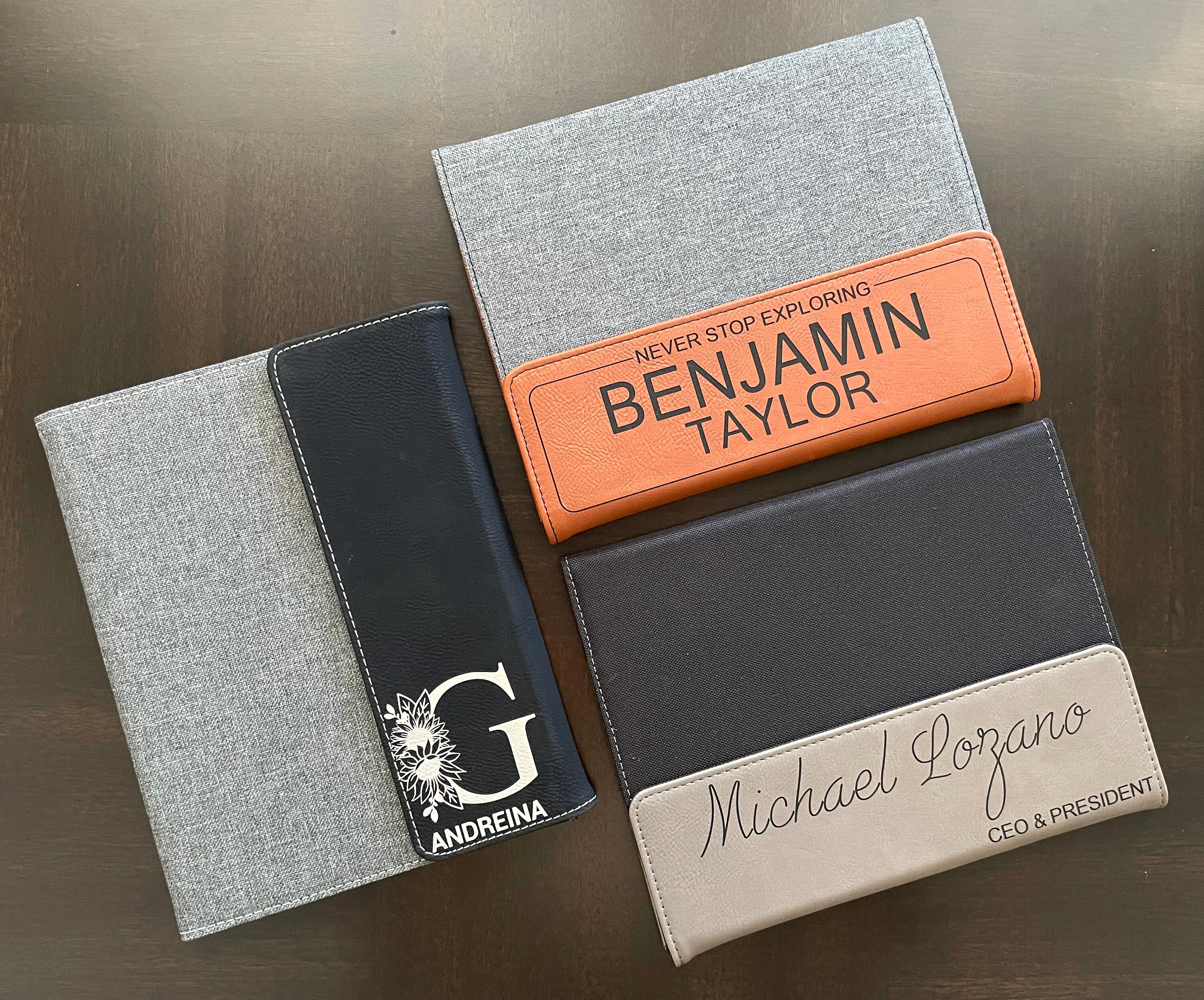 Personalized Business Portfolio Custom Engraved Portfolio | Etsy