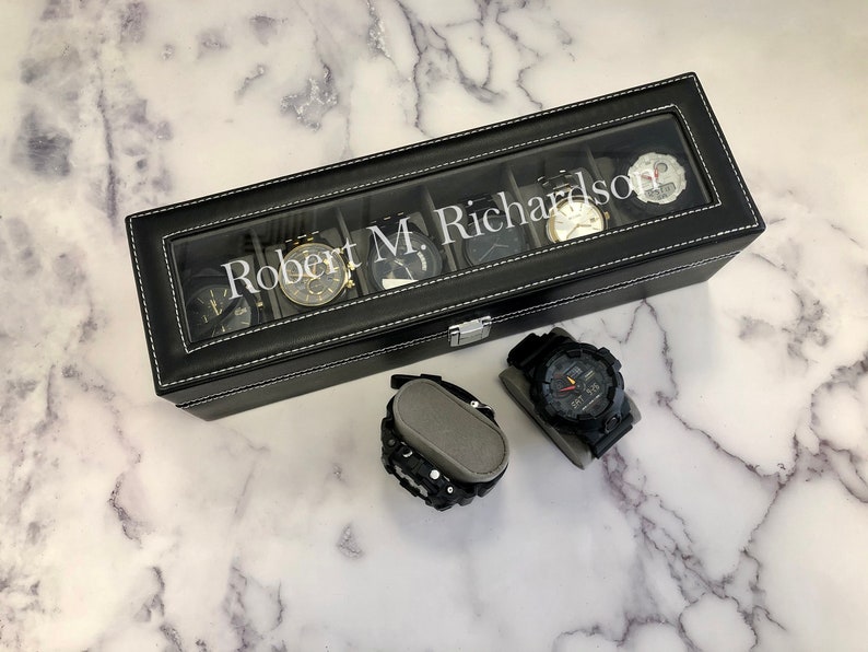 Watch Storage Case Personalized Watch Box Watch Box for Men | Etsy