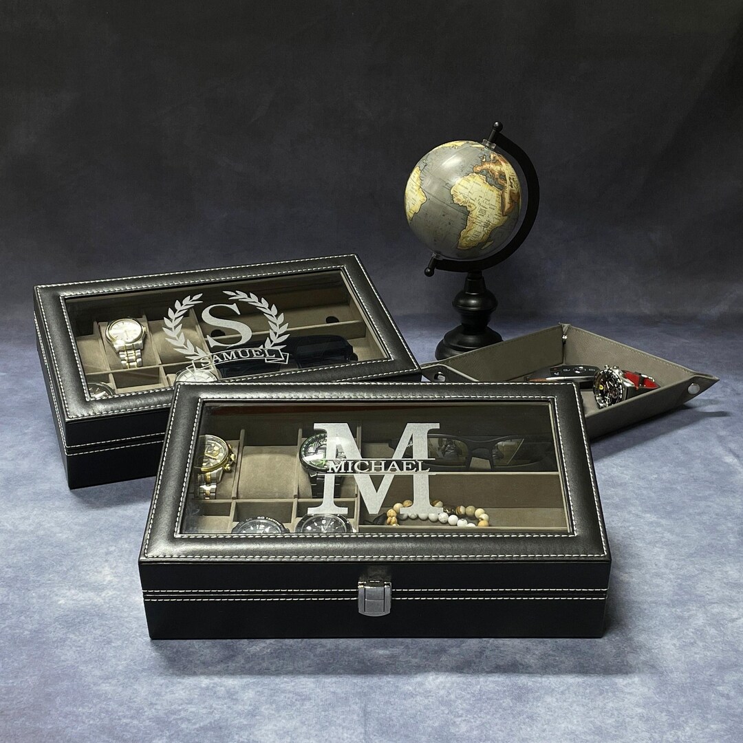 Watch Box, Personalized Watch Box, Watch Box for Men, Groomsman Gift ...