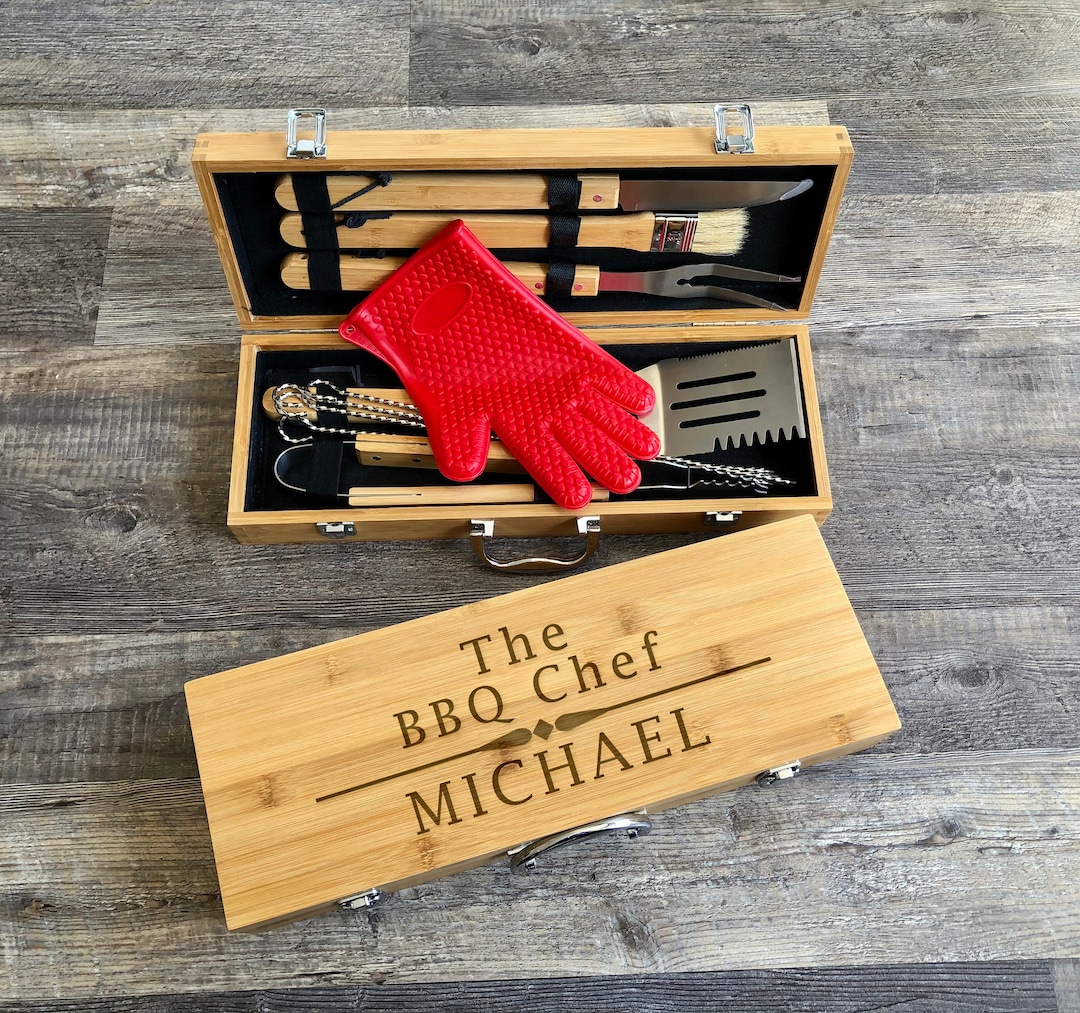 Personalized BBQ Set, BBQ Set, Personalized Grilling, Custom BBQ Set ...