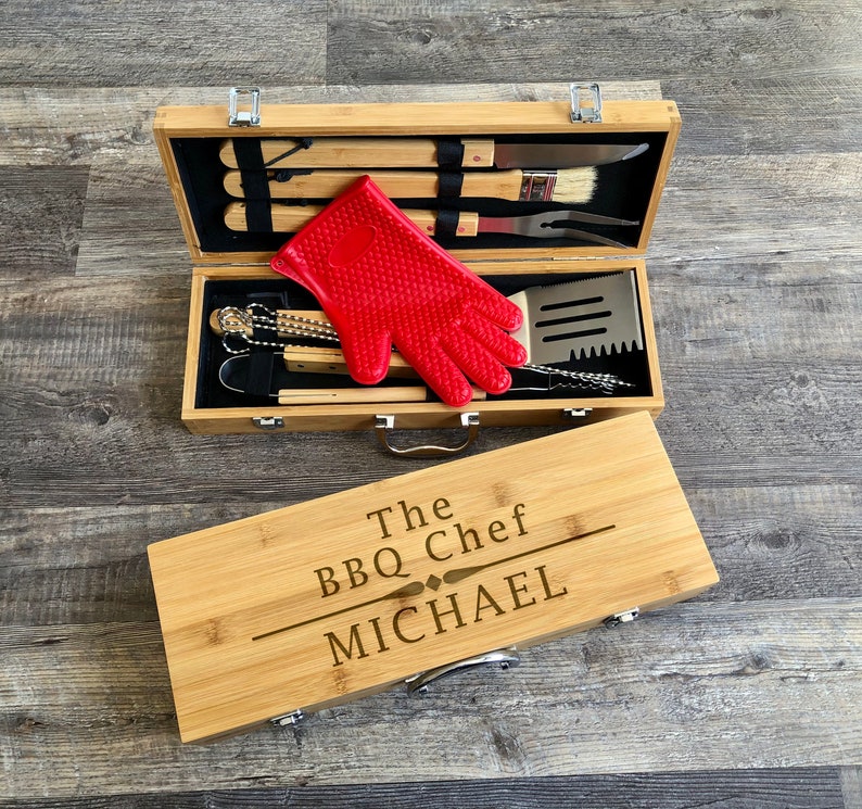Personalized BBQ Set BBQ Set Personalized Grilling Custom - Etsy