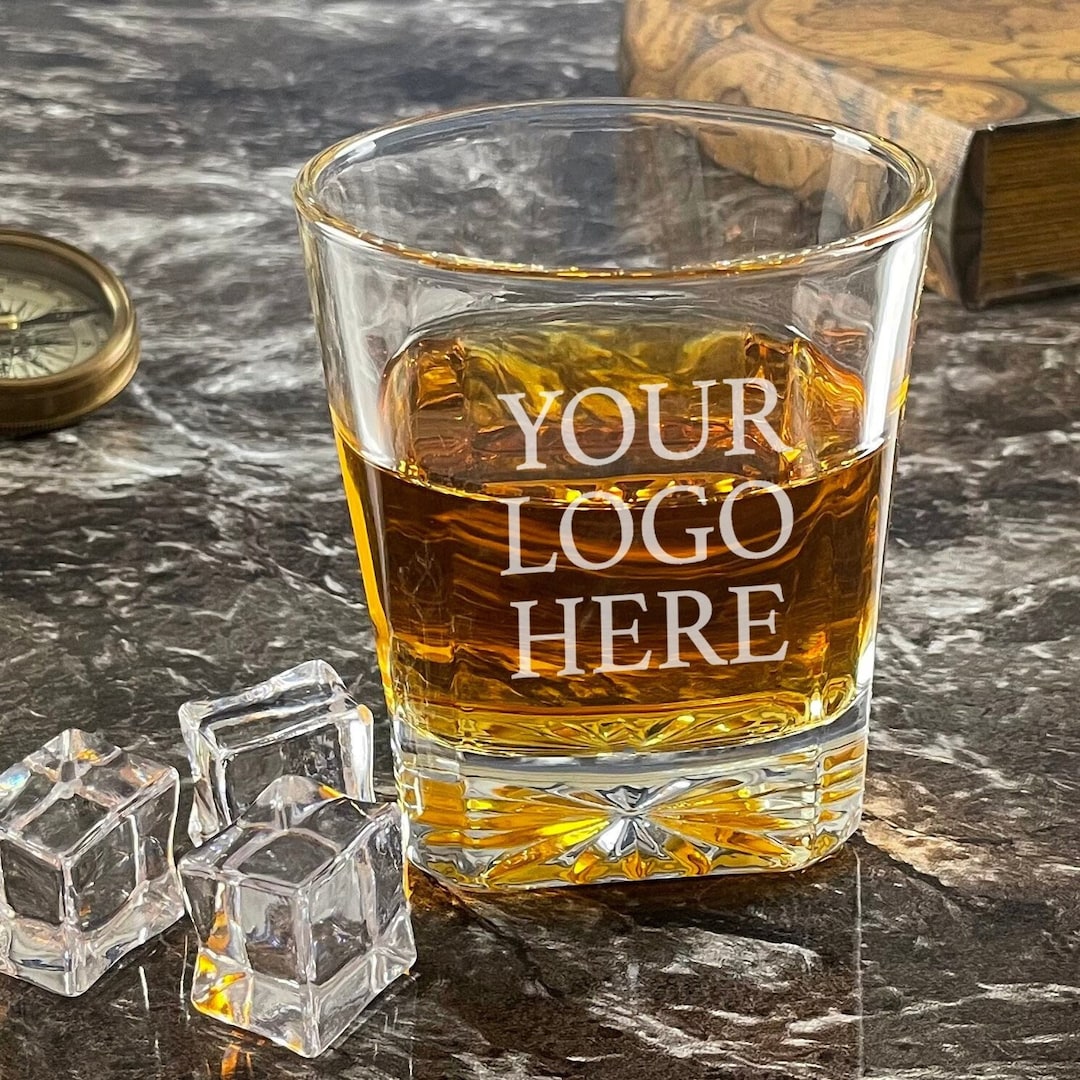 Personalized Square Whiskey Glass: Custom Engraved Bourbon Glass, Bulk ...