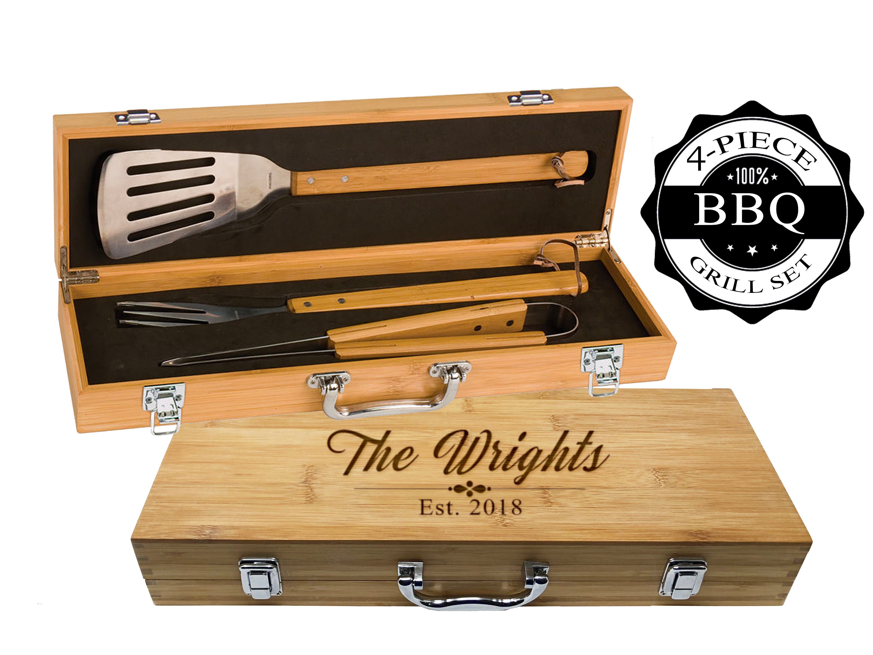 Personalized BBQ Set BBQ Set Personalized Grilling | Etsy