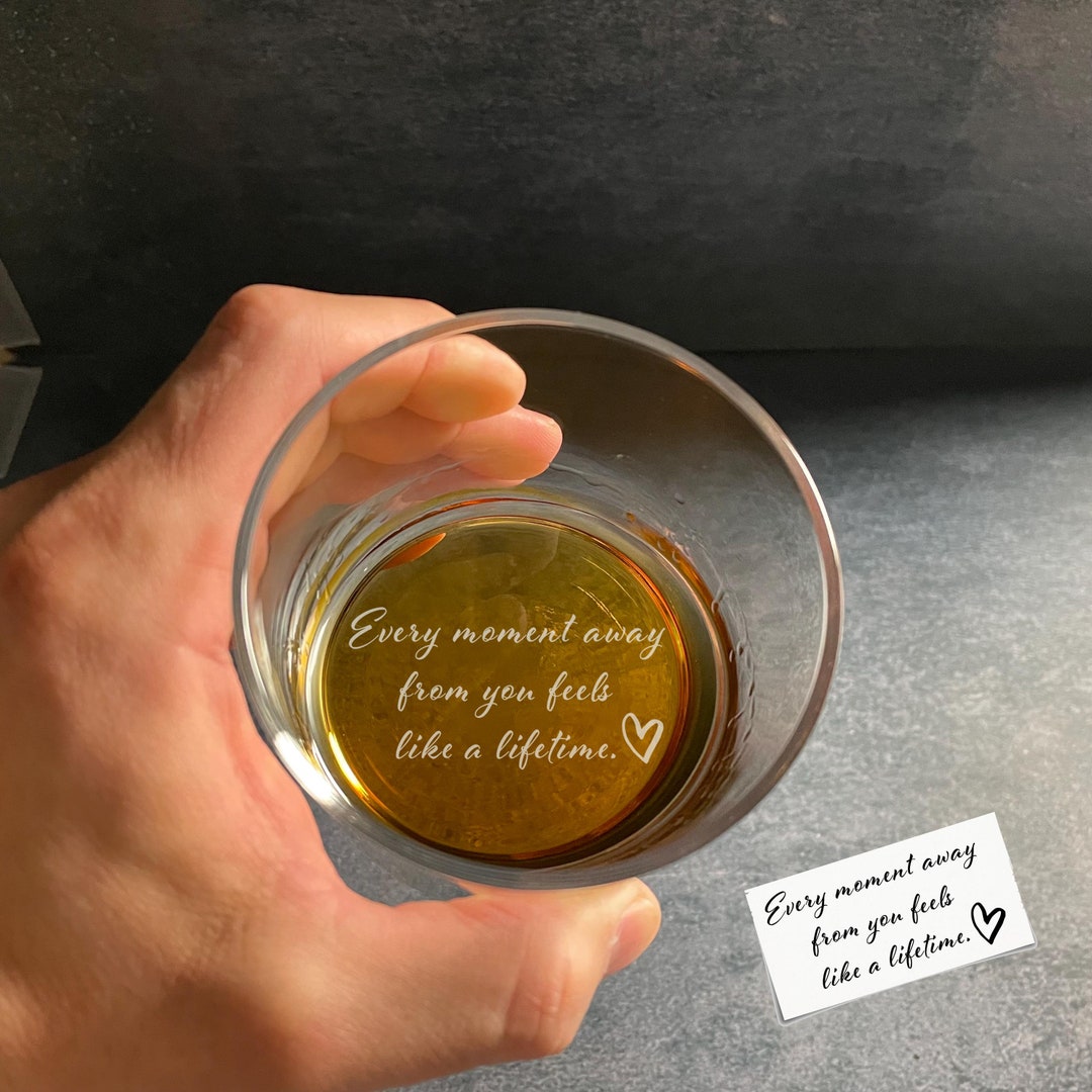 Custom Handwriting Whiskey Glass, Engrave Your Handwritten Gift Message ...
