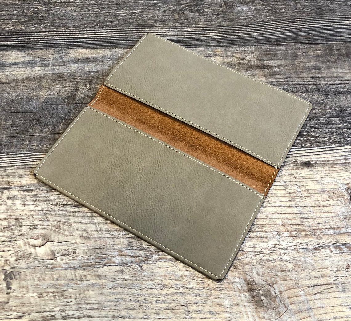 Checkbook Cover Checkbook Holder Checkbook Wallet Leather | Etsy