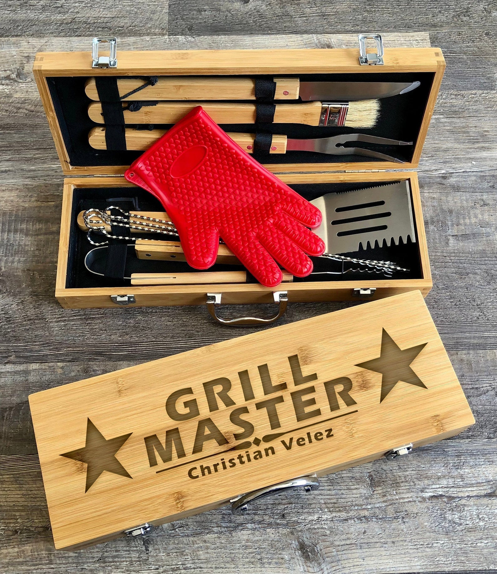 BBQ Set Custom Grill Set Personalized BBQ Set Grill Set - Etsy