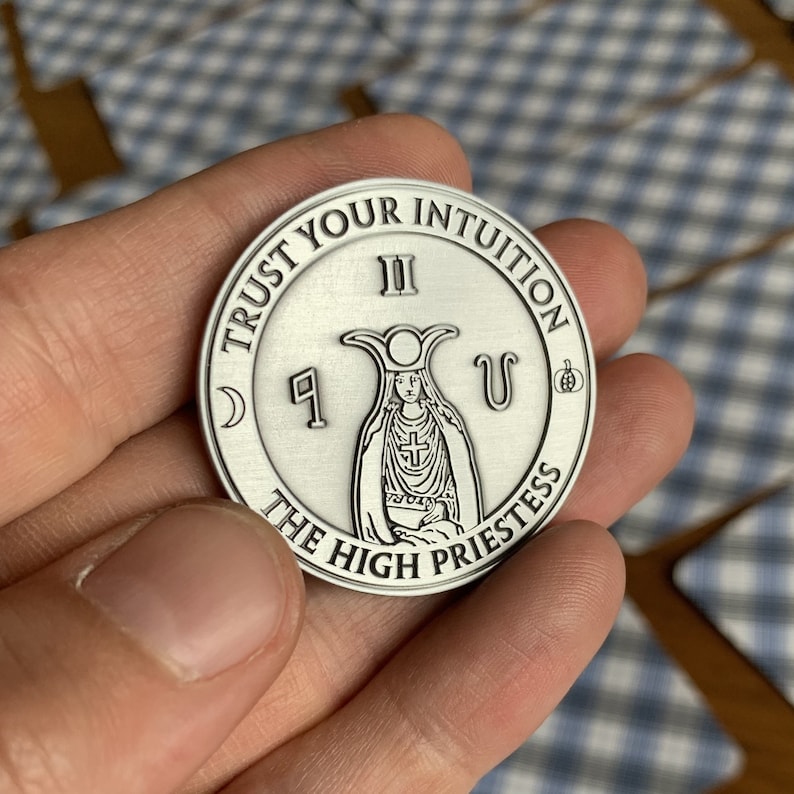 Tarot Divination Coin - Etsy