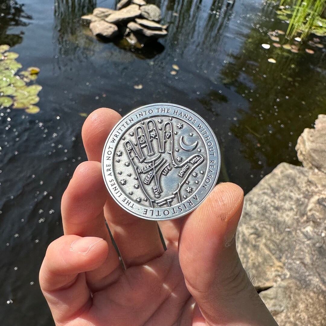 Palmistry Divination Coin - Etsy